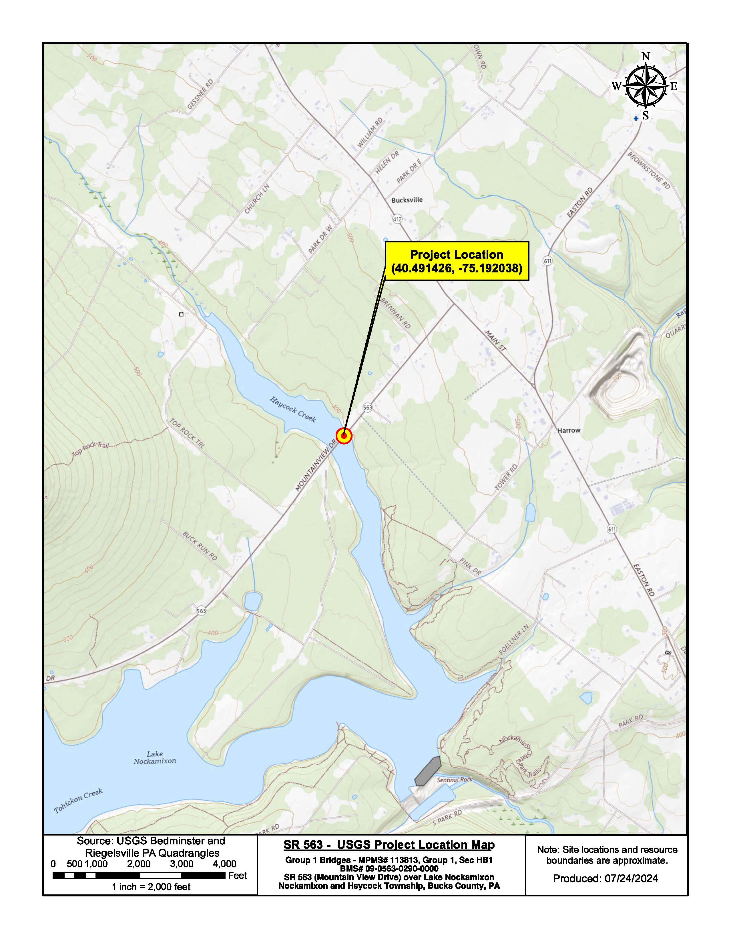 Route 563 (Mountain View Road) over Lake Nockamixon Bridge Repairs ...
