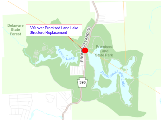 390 over Promised Land Lake Structure Replacement | Department of ...