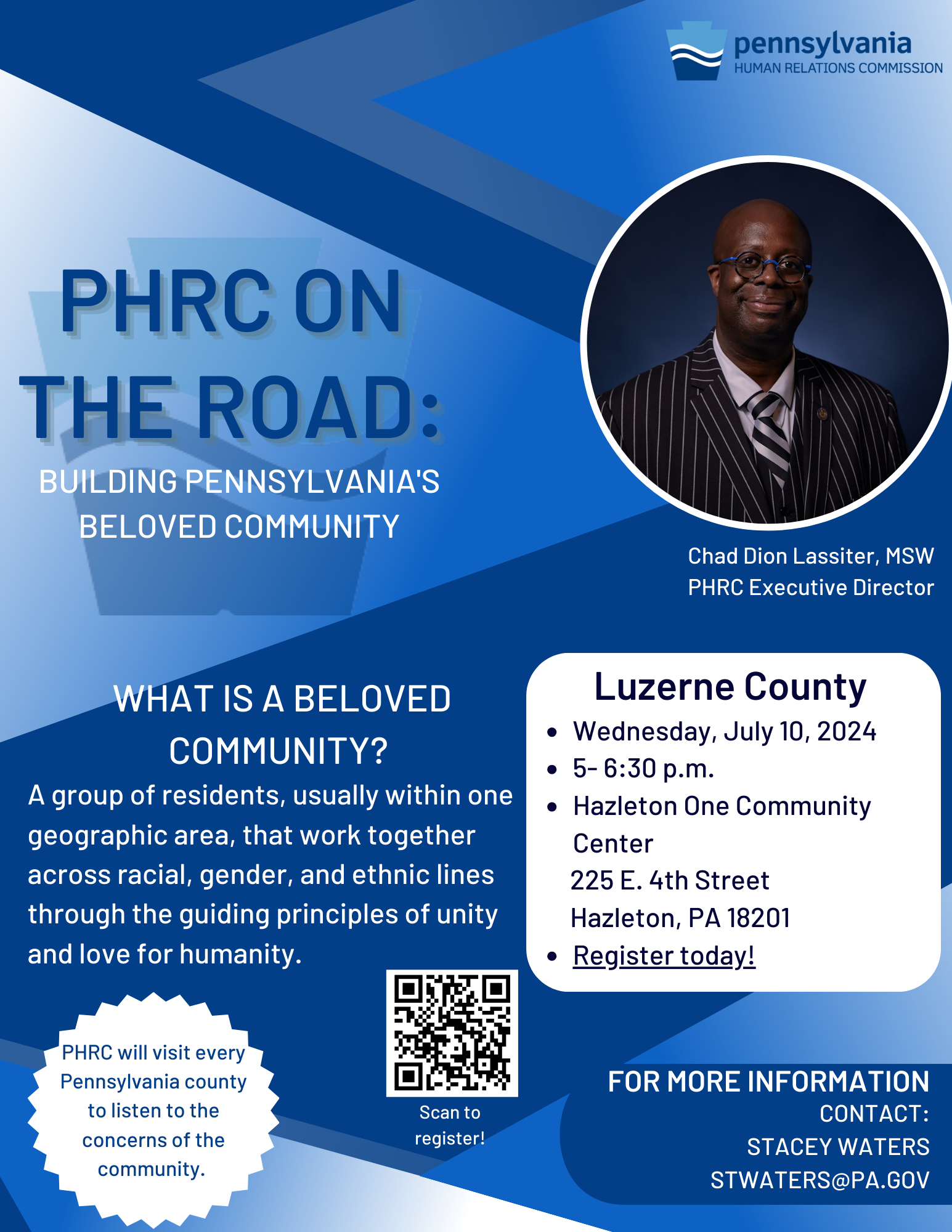 PHRC announces July dates in its statewide Beloved Community tour ...