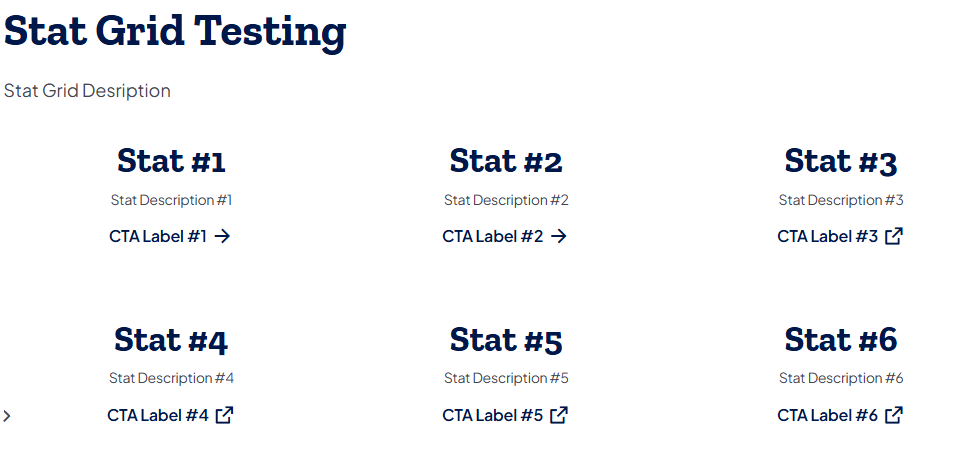 Stat Grid Component | Commonwealth of Pennsylvania